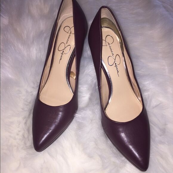 Jessica Simpson | Shoes | Jessica Simpson Burgundy Color Heels Size 7 ...